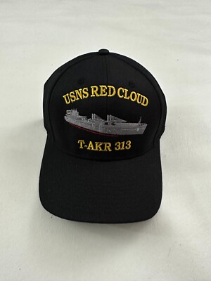 The Corps USNS Red Cloud T-AKR 313 Black Baseball Cap Hat One Size | eBay