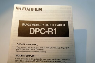 Fujifilm Memory Card Reader DPC-R1 Instruction guide manual EN | eBay
