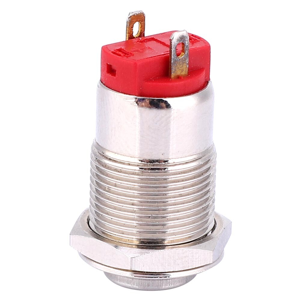 2Pcs Metal Push Button Switch 2 Pins Latching Waterproof Electronic ...