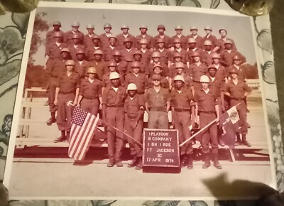 Vintage 1974 Army Platoon Photo 10 X 8 Inches | eBay