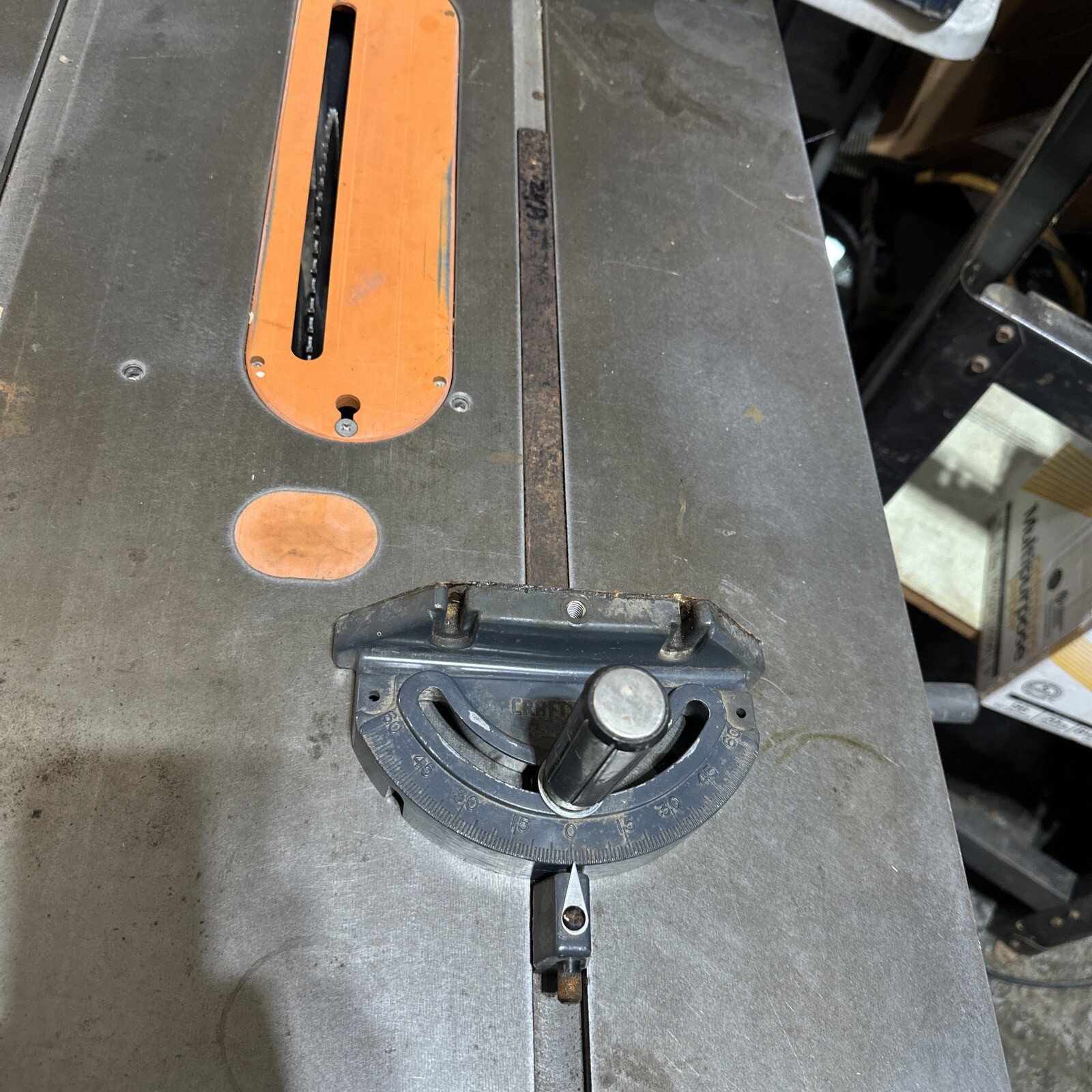 Miter Gauge from 10" Sears Craftsman 10" Table Saw Model 113 3/4” 24A ...