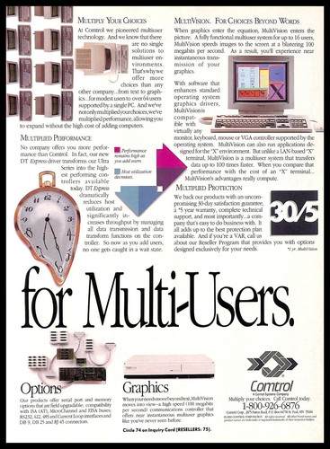 1991 Comtrol Control Systems Company PRINT AD Retro Computers PC ...