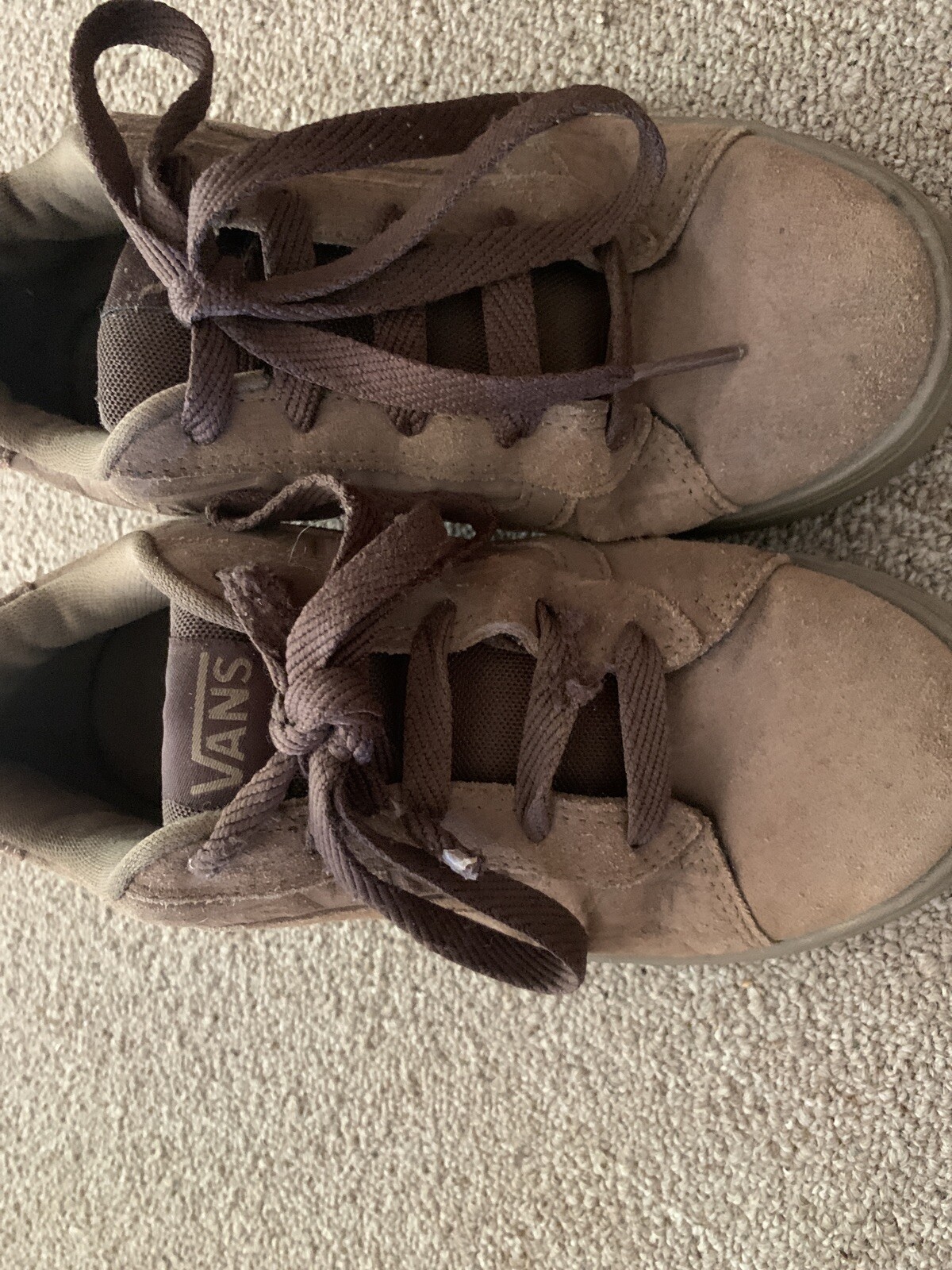 Vans MacGyver Brown Leather Skateboard Sneakers Shoes… - Gem