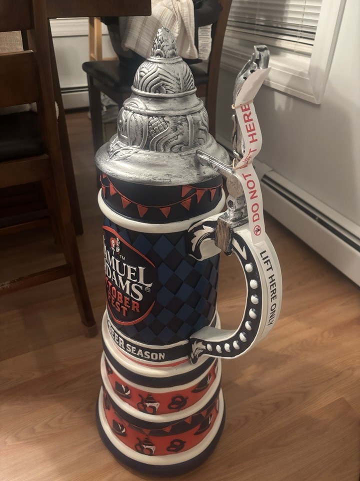 Large 3 Ft Sam Adams Octoberfest Beer Stein Promotional Display | eBay