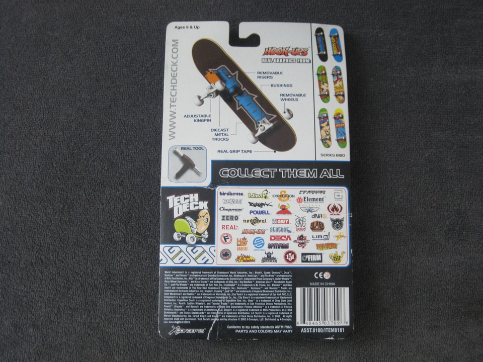 Hook Ups Tech Deck skateboard 96mm fingerboard Generation 9 vintage ...