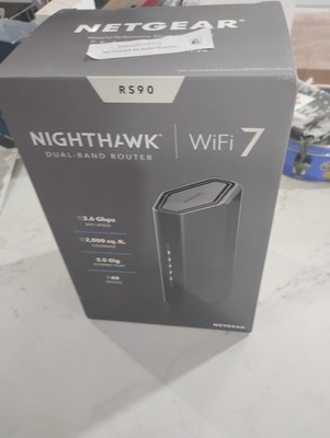 NETGEAR Nighthawk Dual-Band WiFi 7 Router (RS90) – Router Only, BE3600 ...