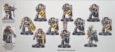 Warhammer 30k Space Marine MK III Breacher Squad (10) v.2026 NEW NO BOX ...