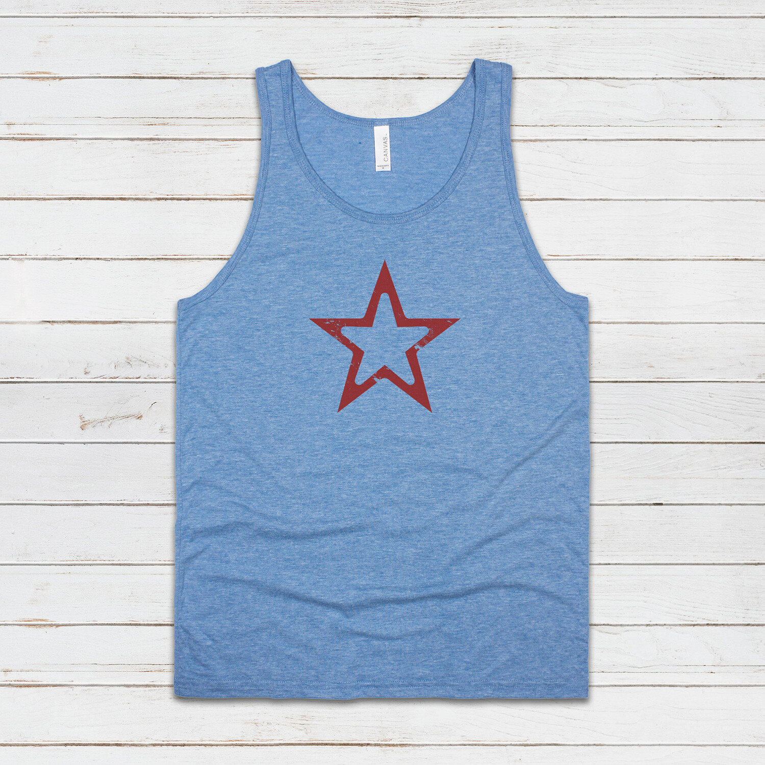 Star Tank Top Vest Cami Ringer Retro Soviet USSR CCCP Gym Printed ...