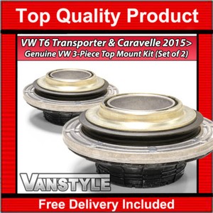 GENUINE OE VW T6 TRANSPORTER & CARAVELLE SUSPENSION STRUT TOP MOUNTS ...