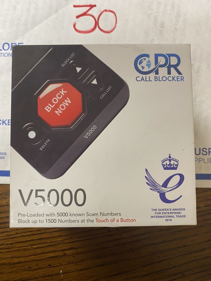 CPR V5000 Call Blocker for Landline Phones - Block Robocalls, Stop Spam ...