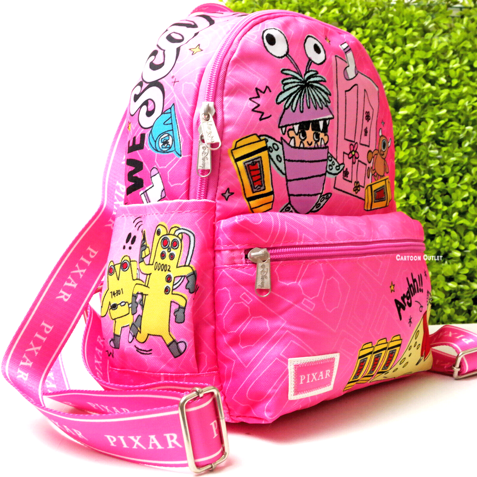 Disney Monsters Inc. Boo Backpack 13" All over Print Deluxe Bag Purse ...