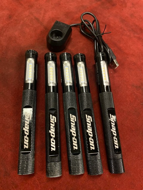 Snap on LED Magnetic Torch Lights X 4 Plus Charger ECPNA021UK for sale ...