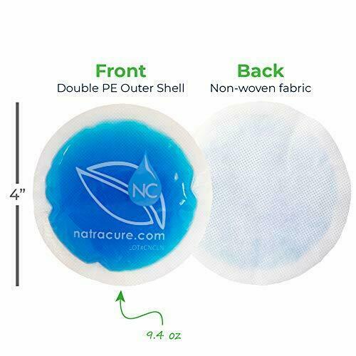 NatraCure 4" Circle Gel Ice Packs - 5 Pack! (Small Reusable Gel Cold ...