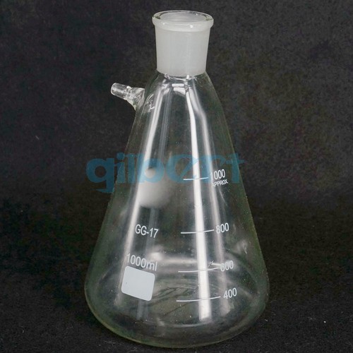 1000ml 29/32 Borosilicate Glass Joint Conical Filter Flask with Side ...