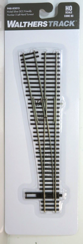 Walthers Track 948-83015 Code 83 Nickel Silver DCC Friendly #5 LH ...