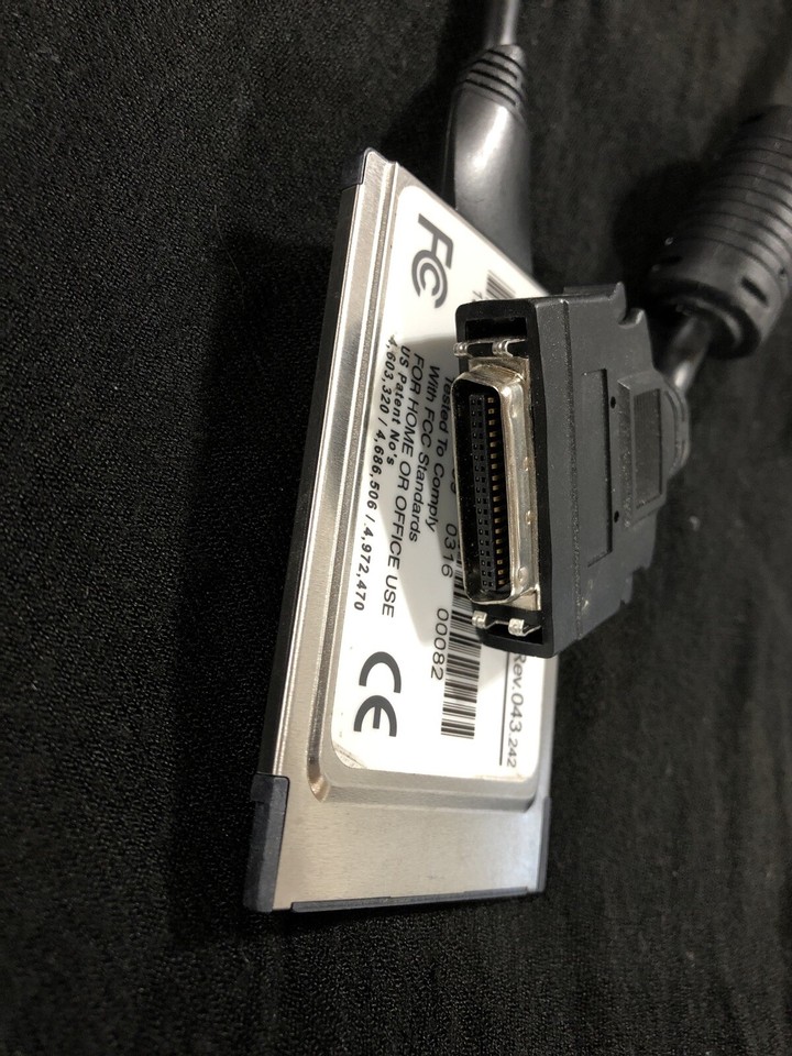 TOSHIBA PC CARD CABLE II PCMCIA Rev 043.242 | eBay