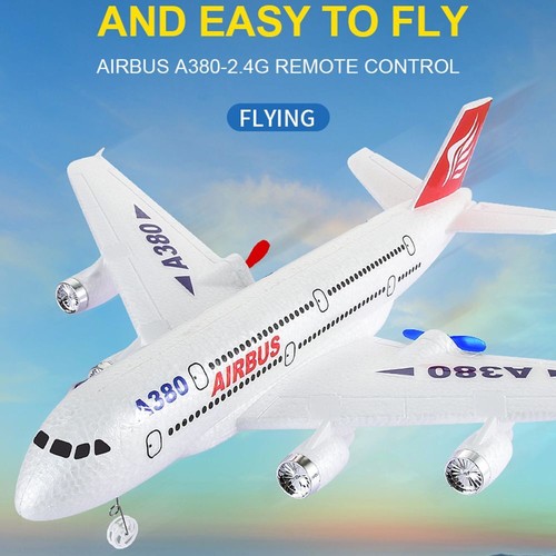 2 Channel for Airbus A380 Remote Control Airplane Plane Toy RC Glider ...