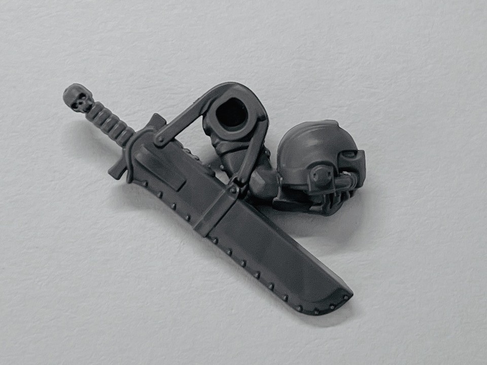 Warhammer 40k Space Marine Black Templar Upgrade Scout Arm w/ Hemet ...