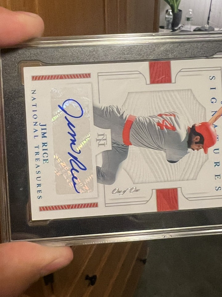 Jim Rice National Treasures One Of One Freshly Graded! | eBay