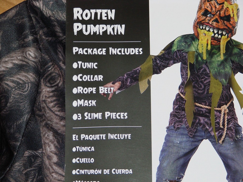 New California Costumes Boys Youth Rotten Pumpkin Halloween Costume XL ...
