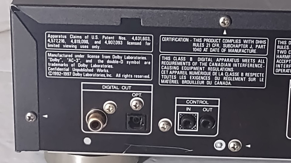 PIONEER ELITE DVD Player DV-05 CD 96kHz 24 bit DAC/Hi-bit Legalo Link ...