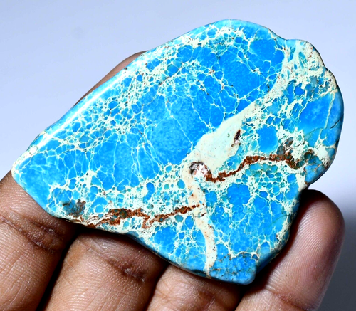 Natural Blue Ridge Turquoise 146.5 Ct Polished Slab Untreated Certified ...