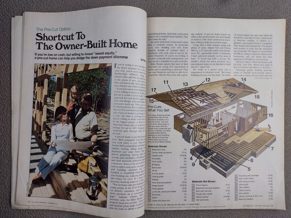 Handyman Magazine for Do-it-yourself Homeowners 1979 November Volume 29 ...