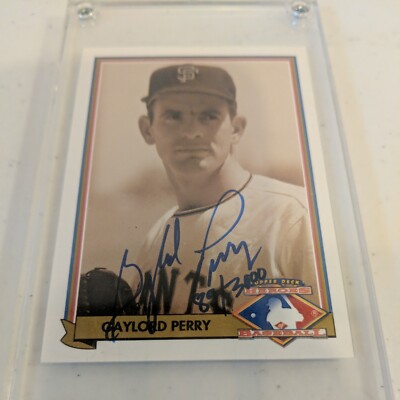 gaylord perry autographed card | eBay