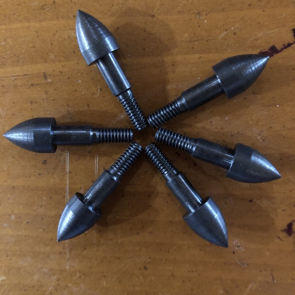 6 90 Grain BULLET Points Arrow Tips Screw On Archery 11/32 Diameter | eBay