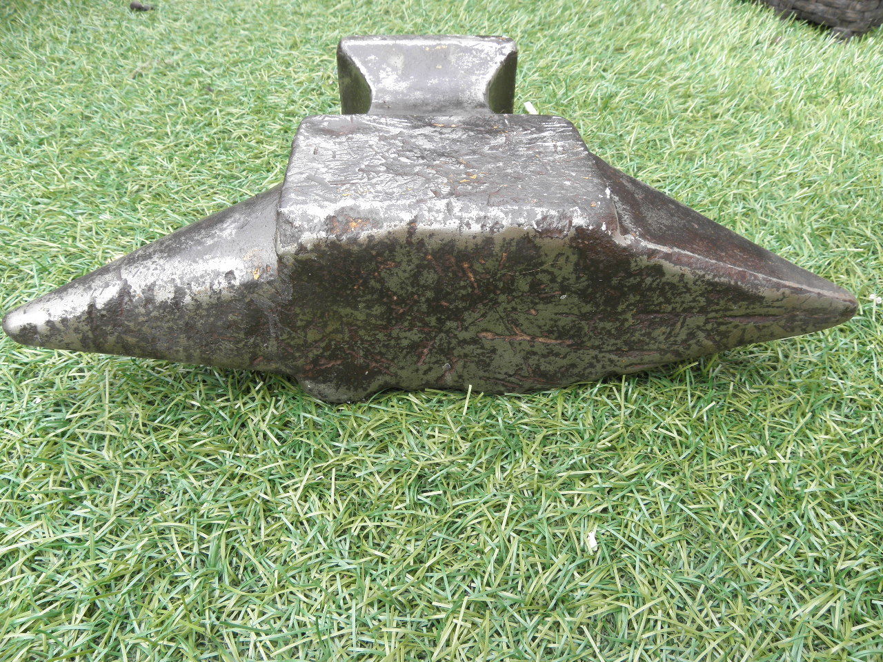 RARE ANTIQUE PRIMITIVE STAKE STUMP WROUGHT ANVIL BLACKSMITH TOOL FORGE ...