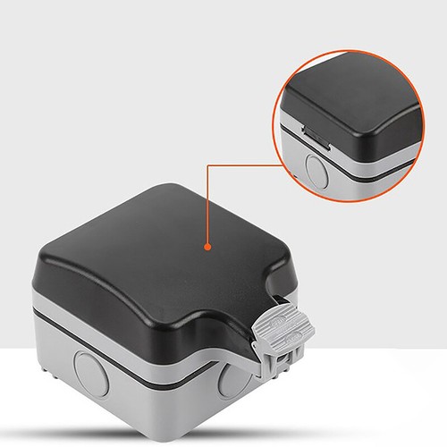 Single Waterproof Wall Switches Socket Box Outdoor Power Outlet Cover ...