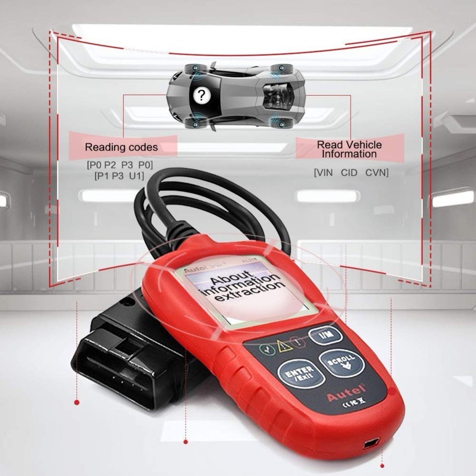 Autel AL319 OBD2 OBDII Auto Car Code Reader Diagnostic Scanner Tool ...