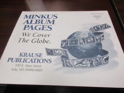 "MINKUS" ALBUM PAGES 2000 SUPPLEMENT FRANCE #MFR00 W/FREE SHIPPING ...