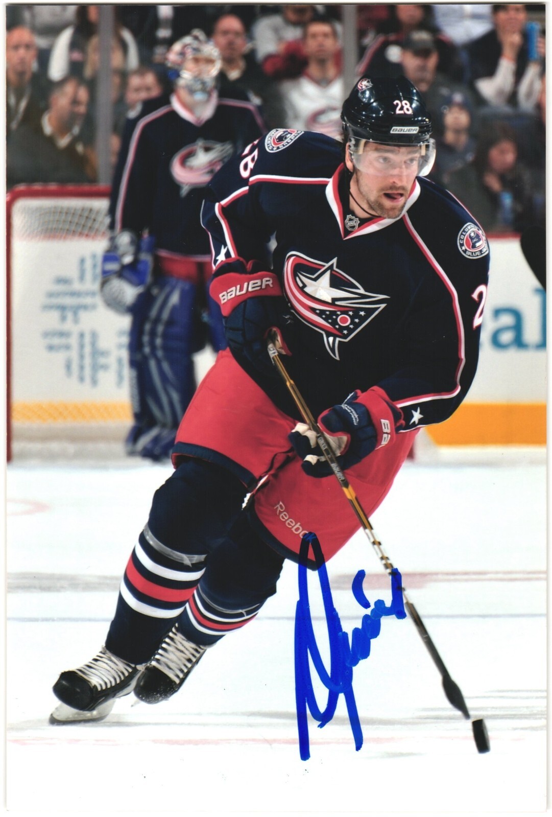 Alexandre Giroux Autographed 4x6 Color Photo Columbus Blue Jackets #28 ...