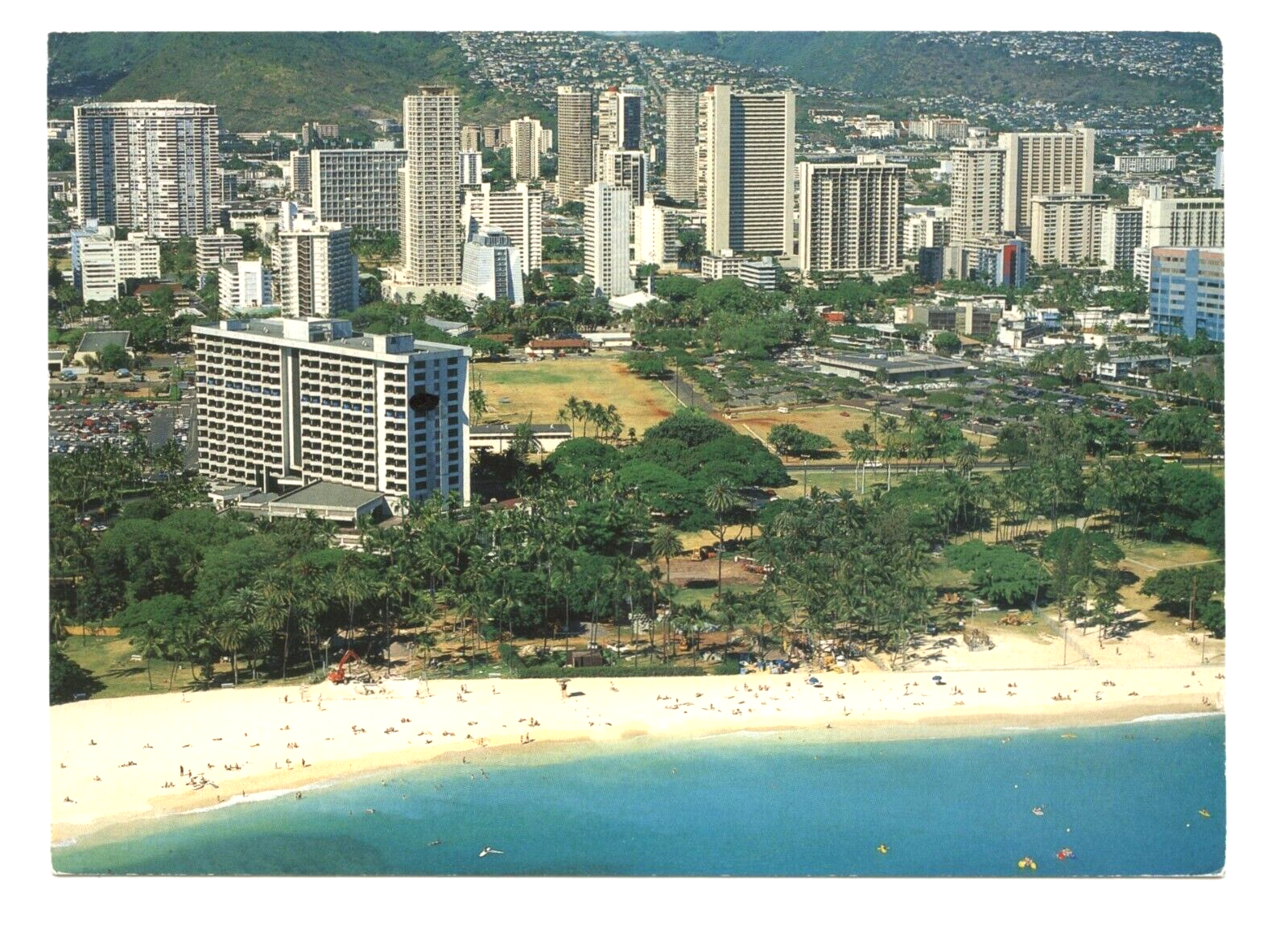 Hale Koa Hotel Waikiki Beach Honolulu Hawaiian Islands Air View ...