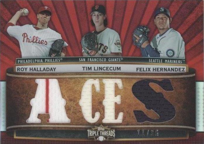 2011 Topps Triple Threads - Relic Combos Félix Hernández, Roy Halladay ...