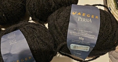 Lot of 5 Jaeger Persia Yarn 82% Xtra Fine Merino Wool , 18% Polyamide ...