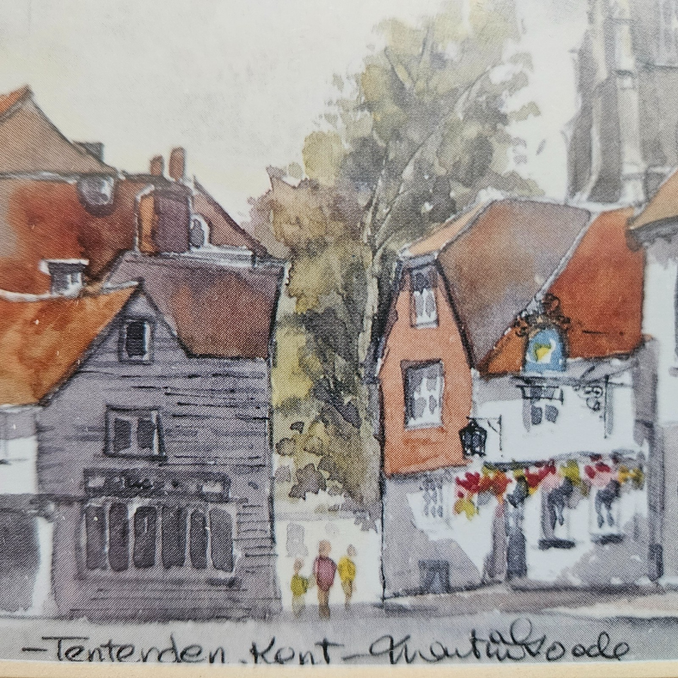 Martin Goode Framed Watercolour Print Tenterden Kent 1134 | eBay UK