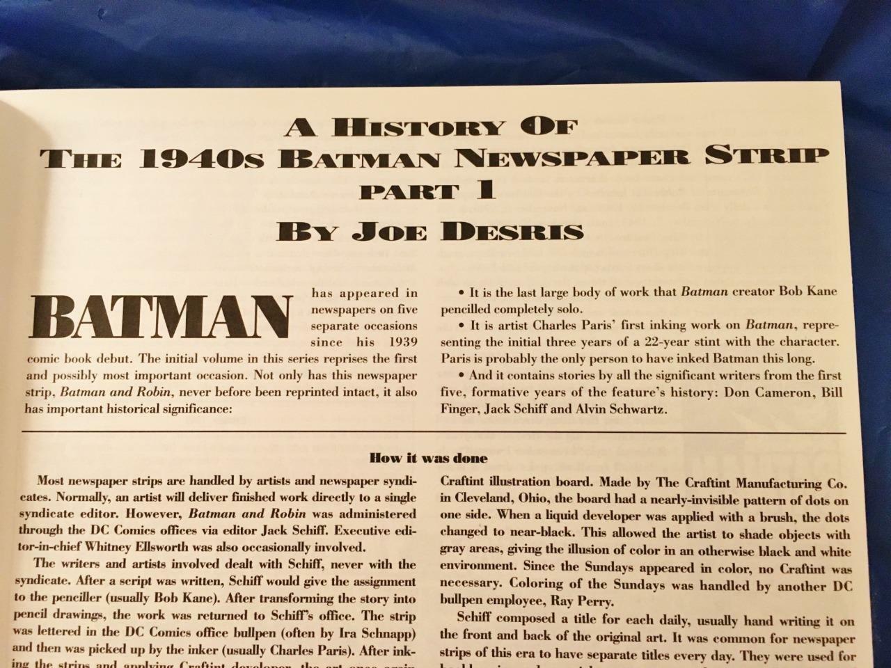 BATMAN....BATMAN THE DAILIES 1943-1946...in slipcover Like new | eBay