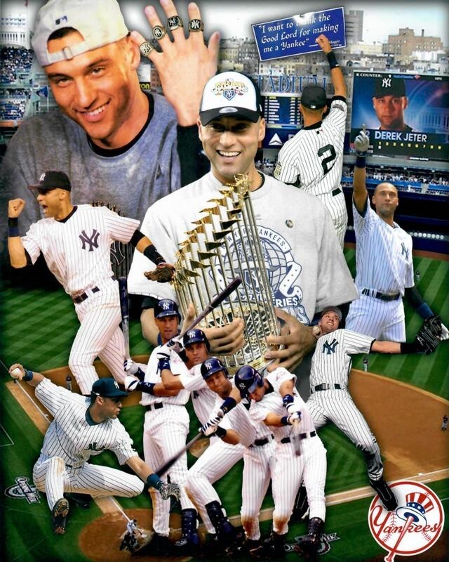 Derek Jeter Poster Outside The Confines: Derek Jeter Is Art Bleed