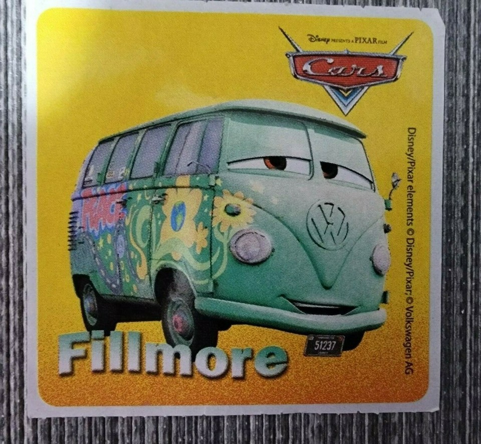 5 Stickers Disney Cars Pixar Ramone Sally Fillmore Lightning McQueen ...