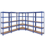 Heavy Duty 5 Bay Garage Corner Racking Kit 1800mm x 900mm / 840mm x ...