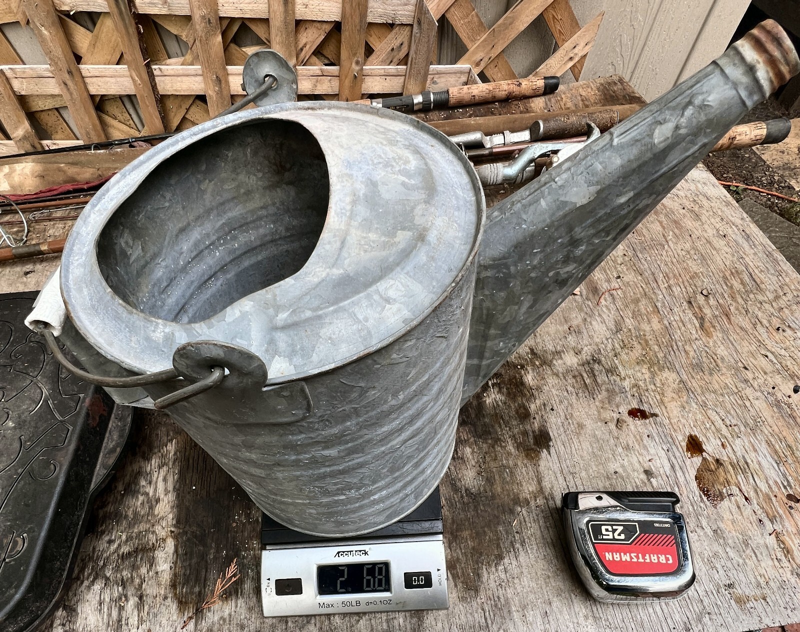 Vtg Galvanized Garden Watering Can (21222324) | eBay