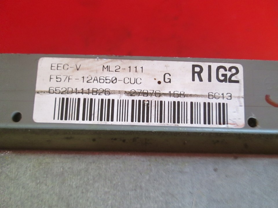 96 Ford Ranger ECU ECM Computer Box OEM F57F-12A650-CUC RIG2 | eBay
