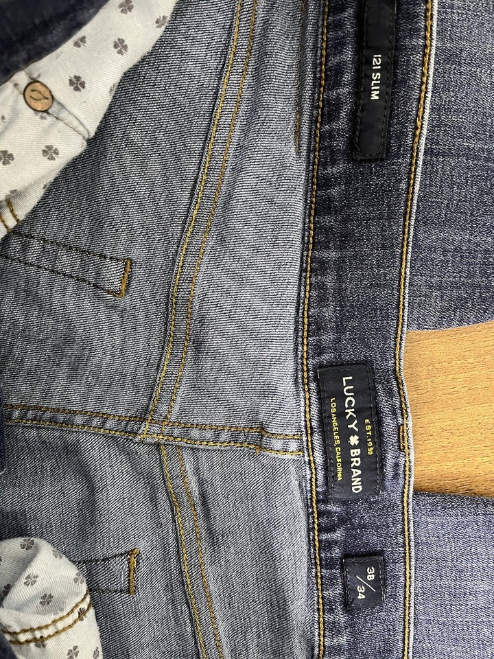 Lucky Brand 121 Slim Men’s Blue Jeans 38x34 | eBay UK