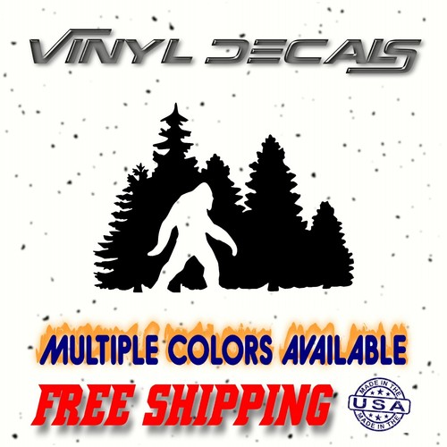 Sasquatch Trees vinyl sticker decal / car truck window laptop overland ...