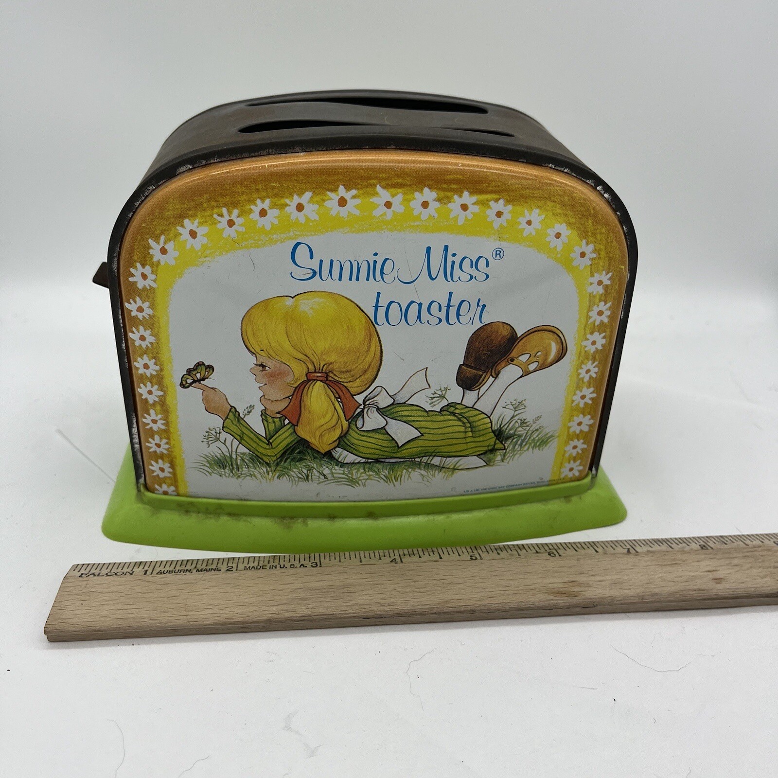 Vintage Ohio Art Co. Metal/Tin Litho Sunnie Miss Child's Play Toaster ...