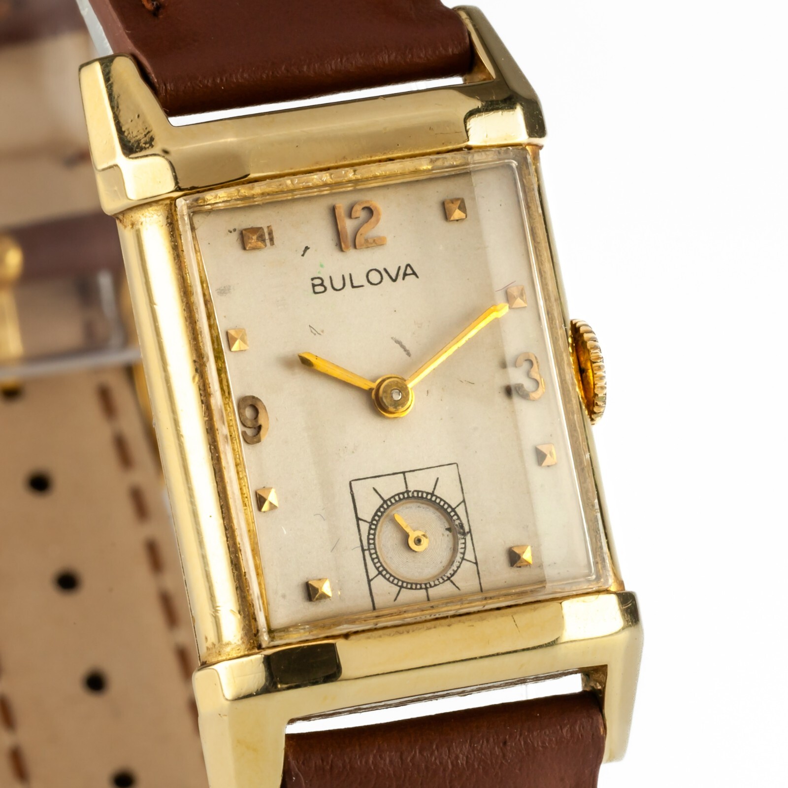 Bulova 14k Yellow Gold Men's Vintage Hand-Winding Dress Watch 7AK | eBay