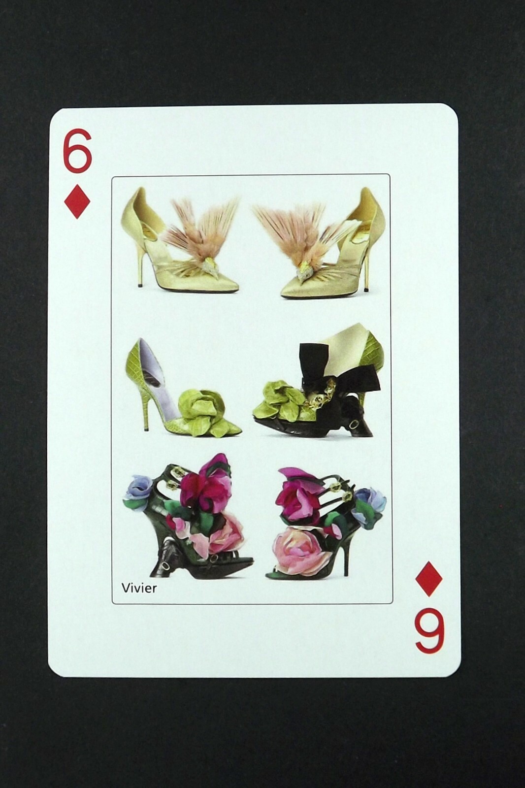1 x playing card Shoes designed by Roger Vivier 6 of Diamonds | eBay