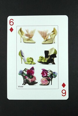 1 x playing card Shoes designed by Roger Vivier 6 of Diamonds | eBay UK